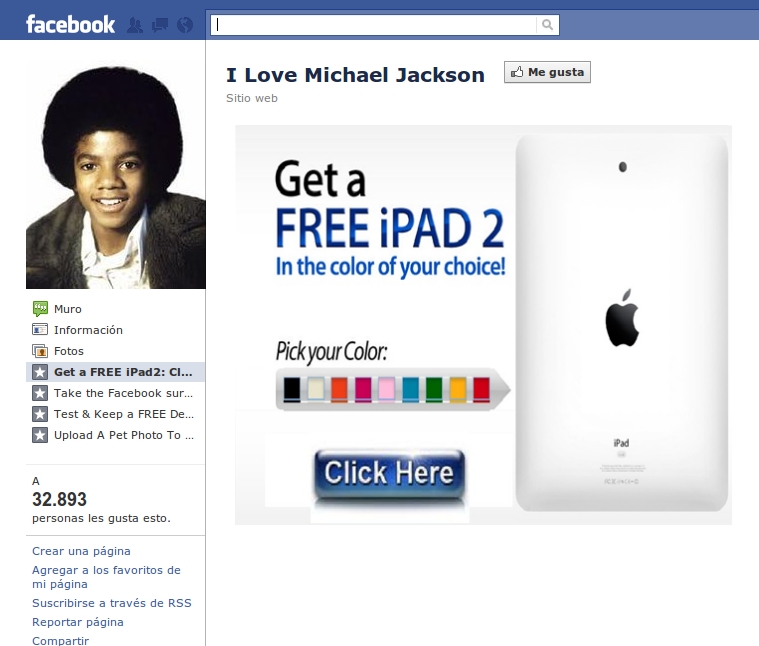Página de fanáticos de Michael Jackson en Facebook es una estafa ...