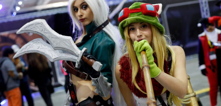 Los cosplayers que llegaron a inaugurar la sexta versión de Comic Con ...