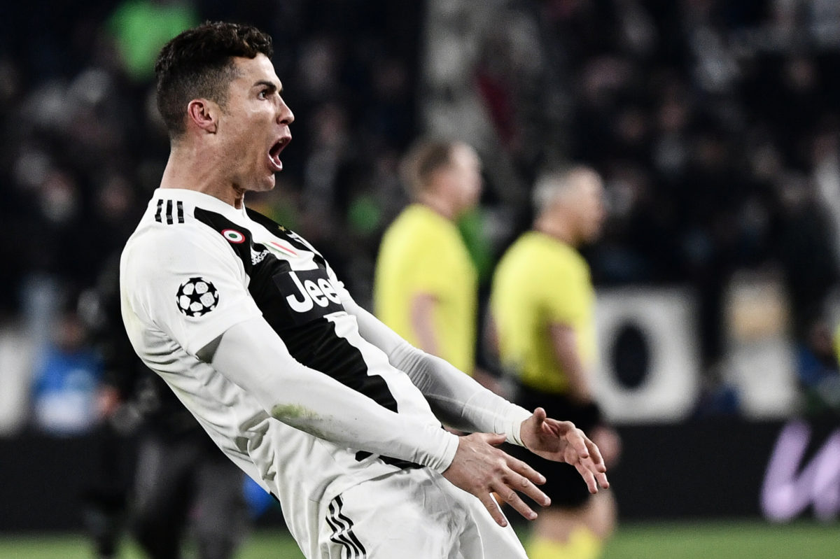 El feo gesto de Ronaldo en la victoria de la Juve ante el Aleti por el ...