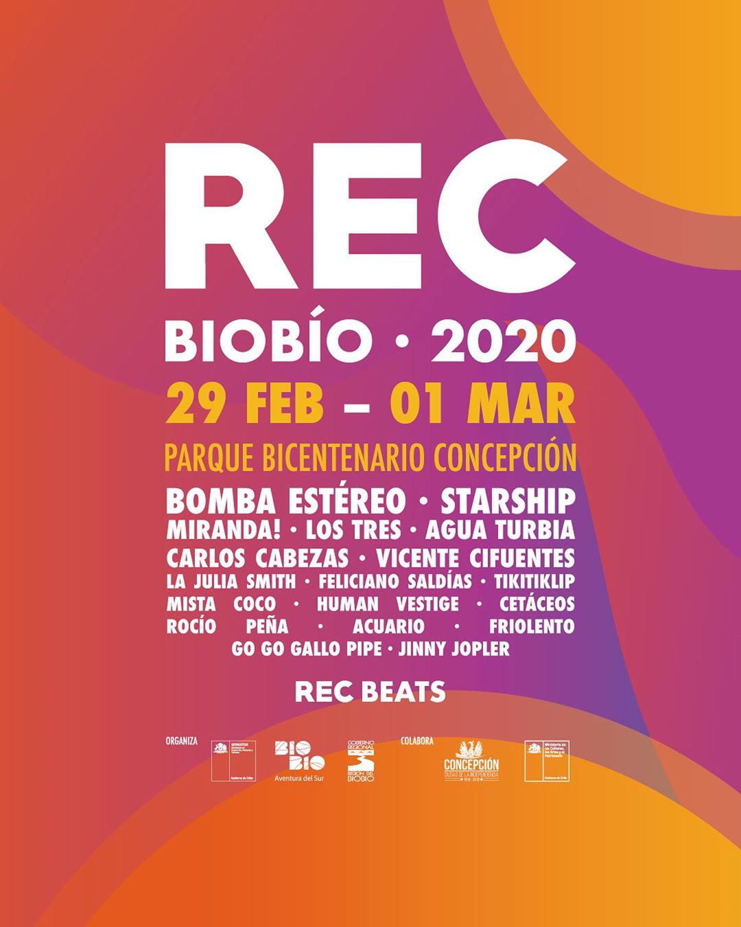 Revelan lineup de versión 2020 de festival Rock en Conce | Artes y ...