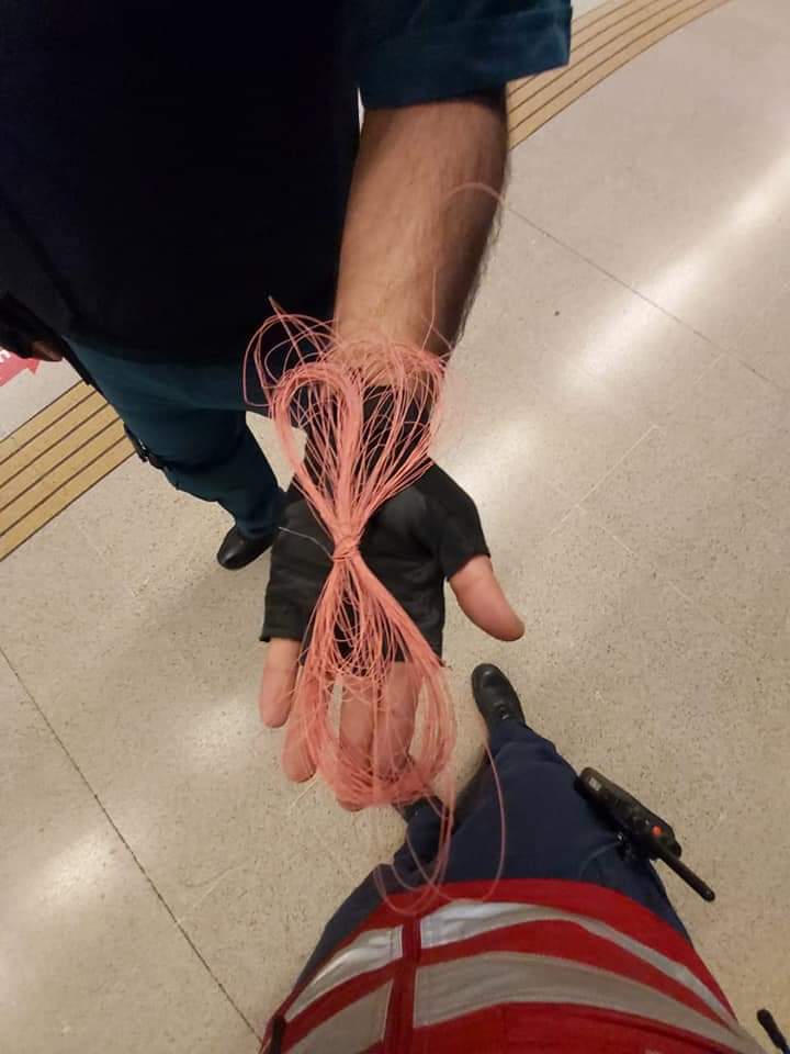 Metro interpone querella tras detectar hilo curado al interior de dos ...