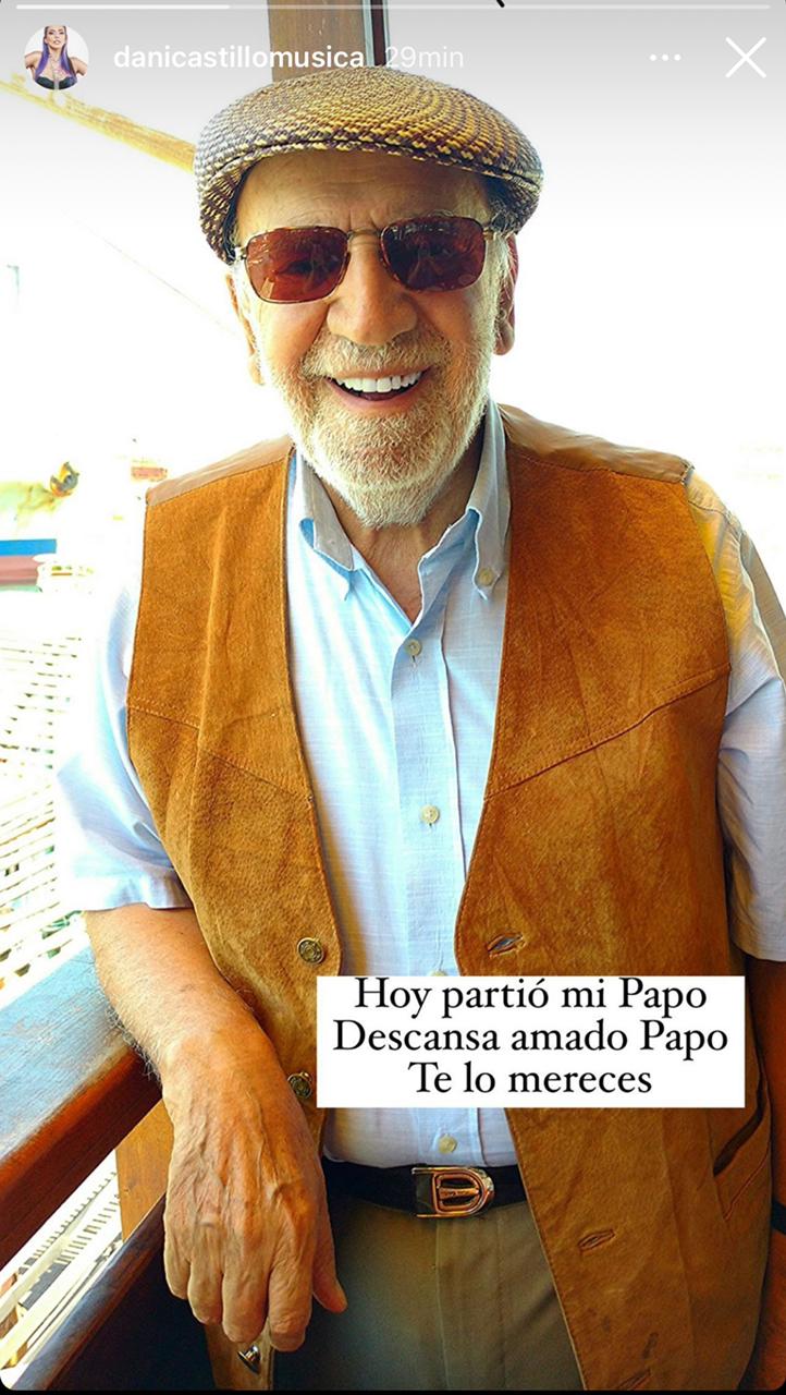 Padre de Daniela Castillo murió tras contagiarse de covid: "Descansa en ...