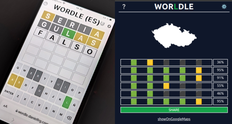"Worldle" con L: el videojuego enfocado en adivinar países mediante su ...
