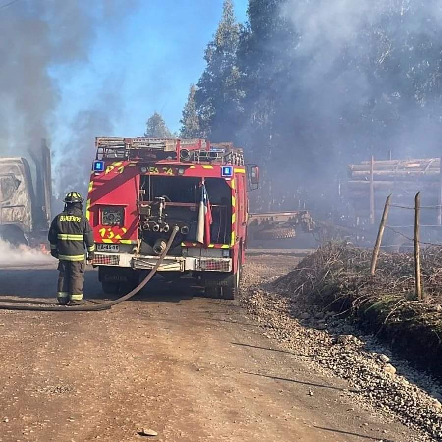 Eco Bio Bio La Red Informativa: Grupo armado quema un camión forestal ...