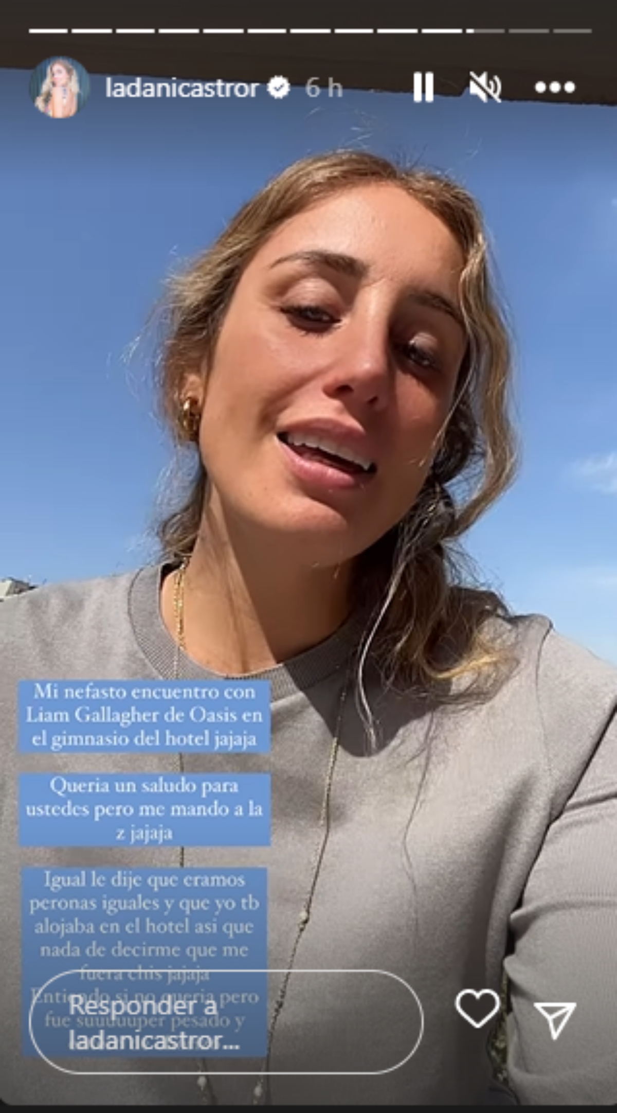 Daniela Castro relata insólita discusión con Liam Gallagher: "Me mandó ...