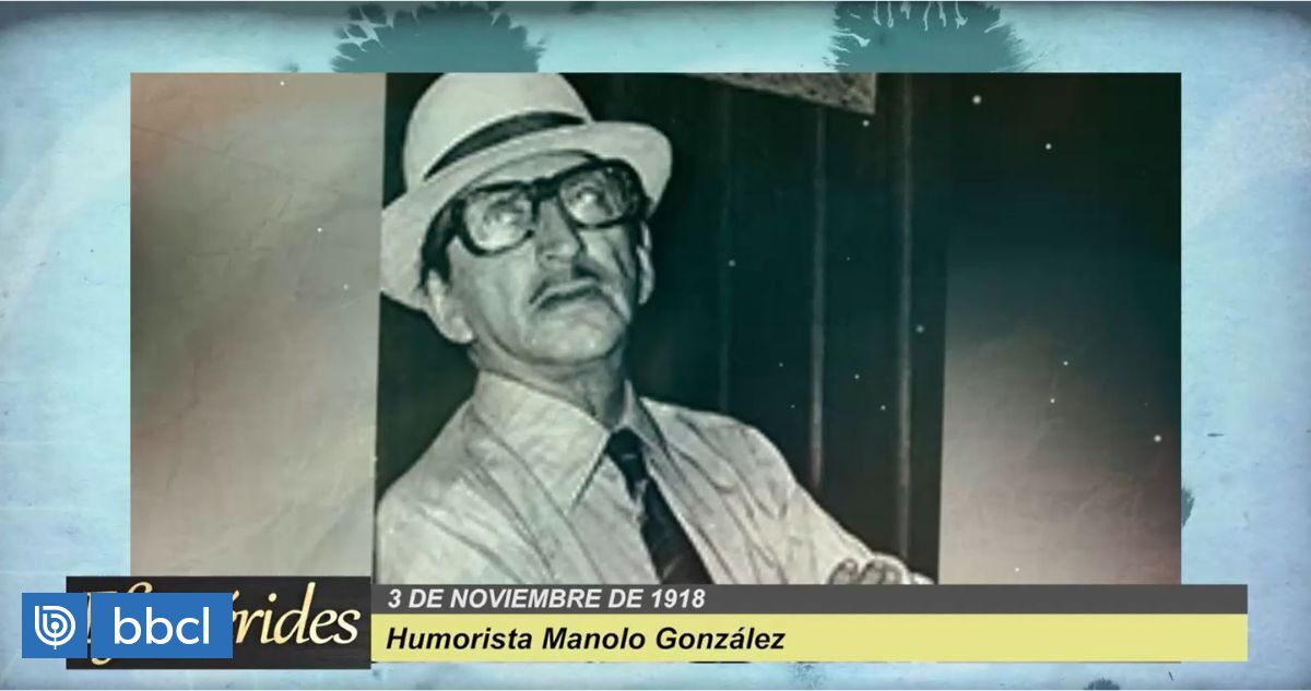 Efemérides: El 3 de noviembre de 1918 nace el humorista chileno Manolo ...