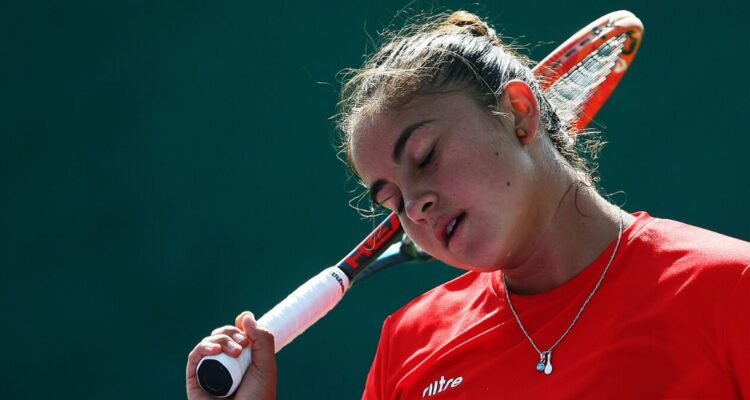 Bárbara Gatica esboza fuerte autocrítica tras ser expulsada del tenis