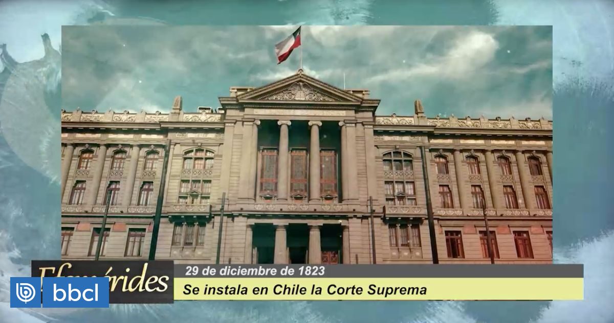 Efemérides: El 29 de diciembre de 1823 se instala en Chile la Corte Suprema | BioBioChileTV ...