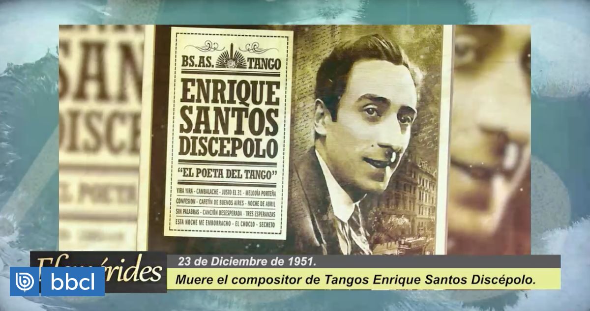 Efemérides: El 23 de diciembre de 1951 muere el compositor de tango ...