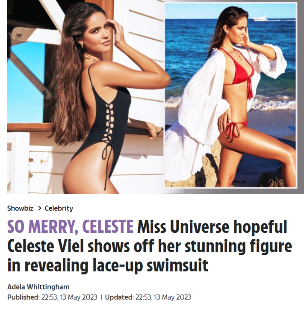 Celeste Viel: la hija de Felipe Viel que destaca The Sun en plena carrera al Miss Universo Chile ...