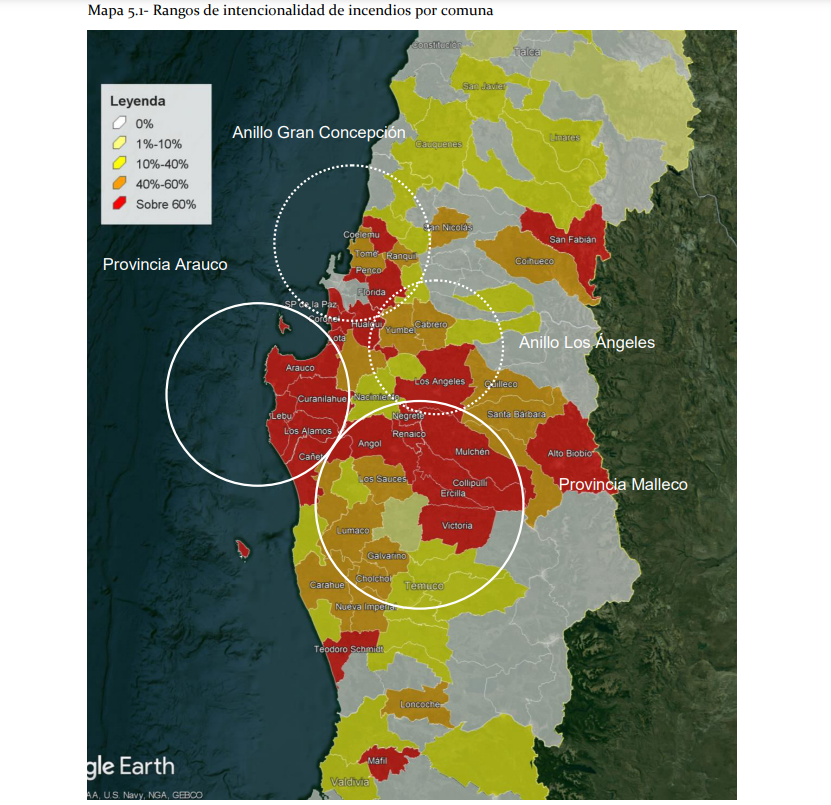 Chile bajo fuego: según estudio 48% de los incendios forestales de ...