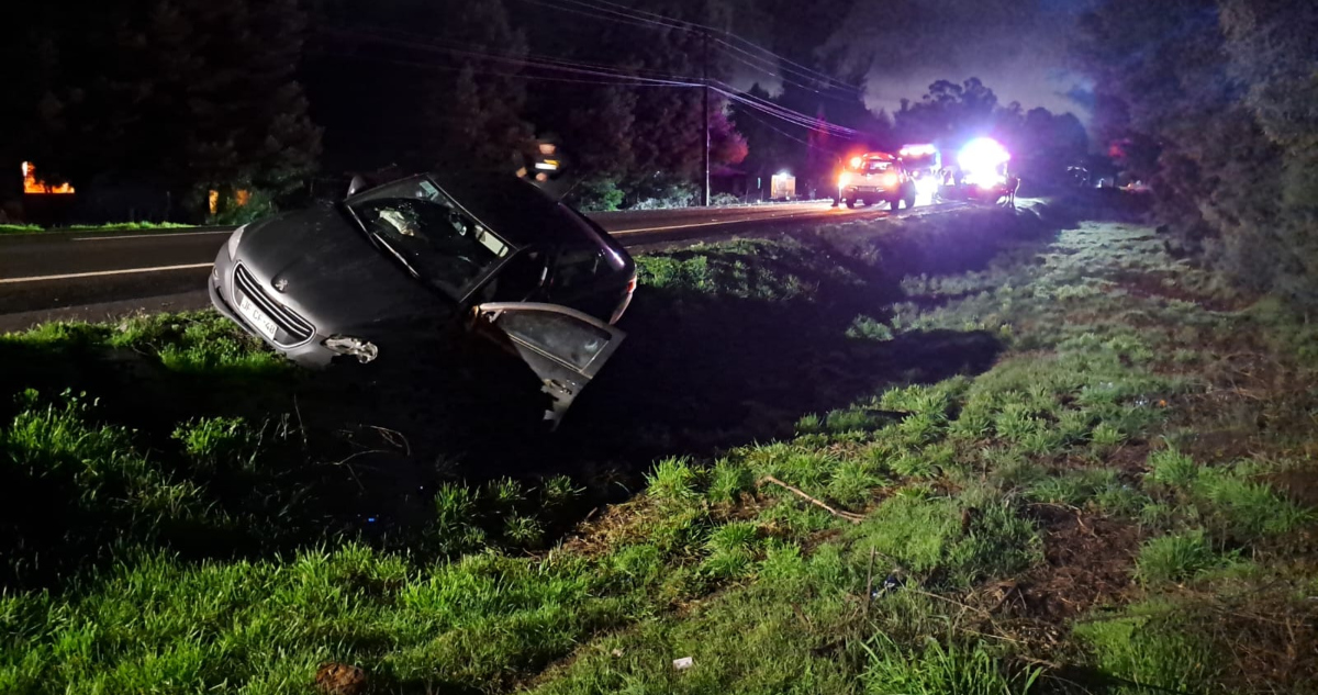 Un lesionado deja triple colisión en ruta que une Los Ángeles y Laja ...