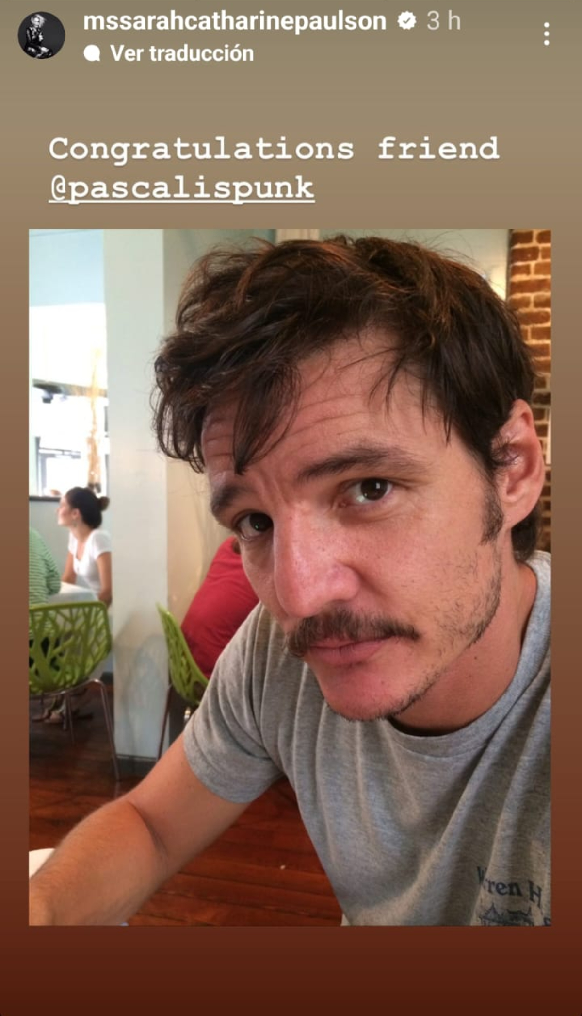 Amiga de Pedro Pascal comparte la reacción del actor tras ser nominado ...