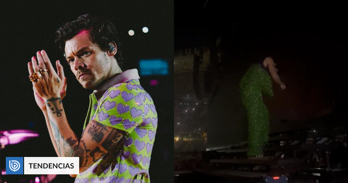 Harry Styles es golpeado en el rostro en pleno concierto: alguien le ...