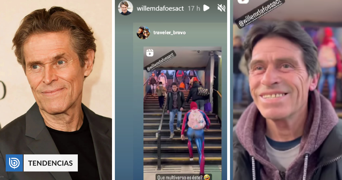 Willem Dafoe comparte viral chileno de "multiverso" en Metro de ...