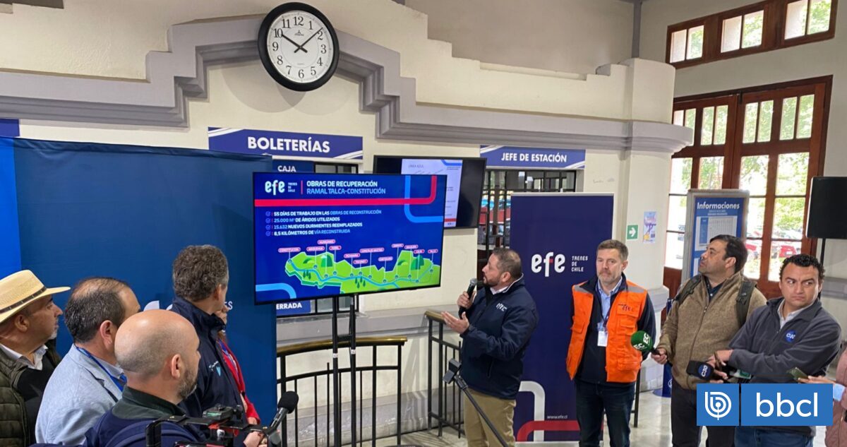 EFE rehabilita servicio en ramal Talca-Constitución tras sistema ...
