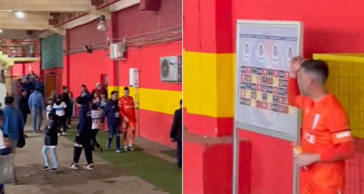 Barristas de la UC increpan al plantel en camarines del Santa Laura ...