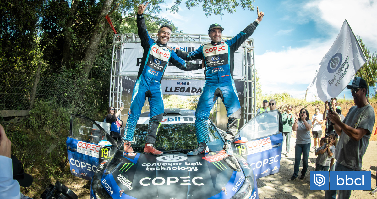 Jorge Martínez y Alberto Álvarez son campeones del Copec Rally Mobil