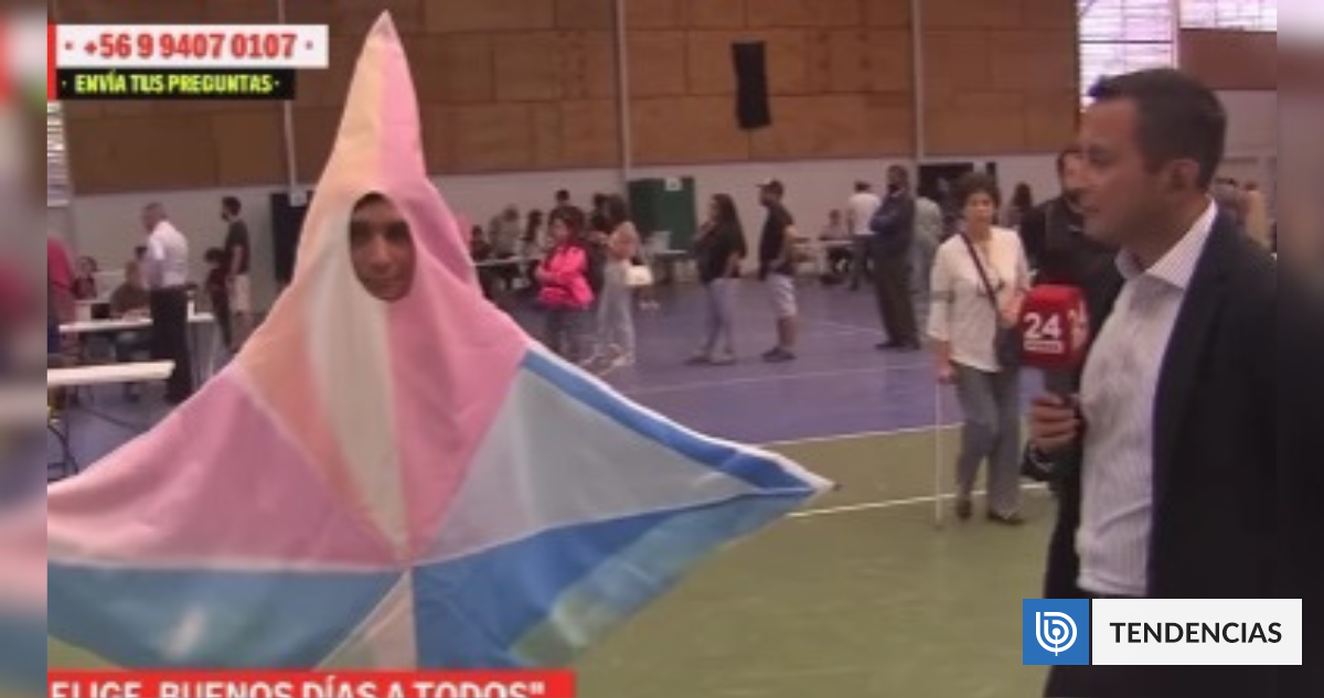 Qué es eso?!": Joven causó sensación al llegar a votar vestido con ...