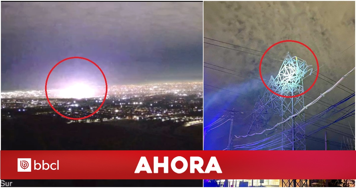 Video Muestra Momento Exacto Del Apagón En La Rm Tras Colapso De Torre