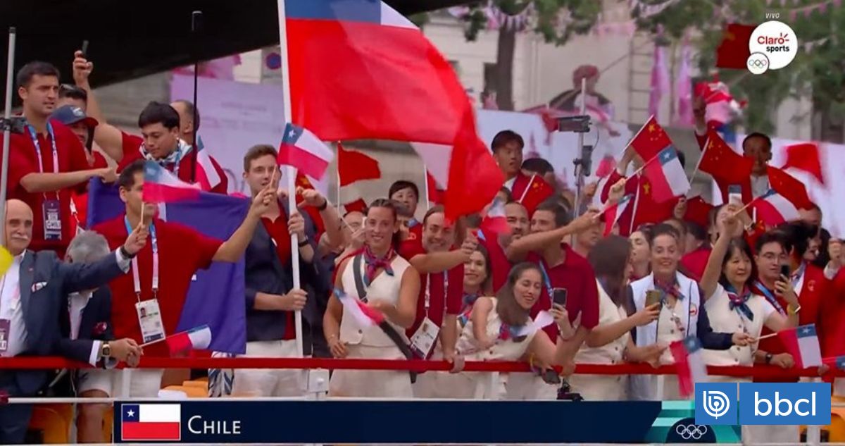 Con barco compartido: así fue el paso del Team Chile en desfile ... Con barco compartido: así fue el paso del Team Chile en desfile ...