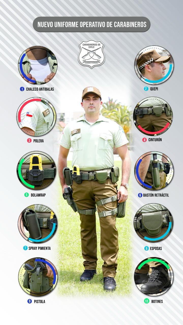 Carabineros estrena nuevo uniforme en la región Metropolitana