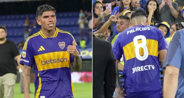 Sacó aplausos: el noble gesto de Carlos Palacios que hizo feliz a pequeño hincha de Boca Juniors ...