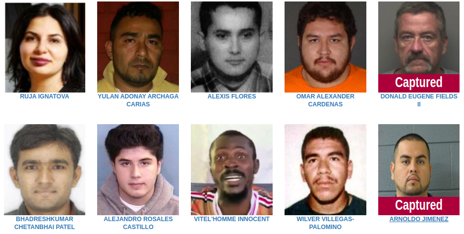 Quiénes son los 10 fugitivos más buscados por el FBI y cuáles son los crímenes que cometieron ...