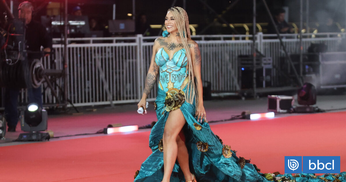 ¿Cuerpo pintado? el comentado vestuario de Flor de Rap en Viña