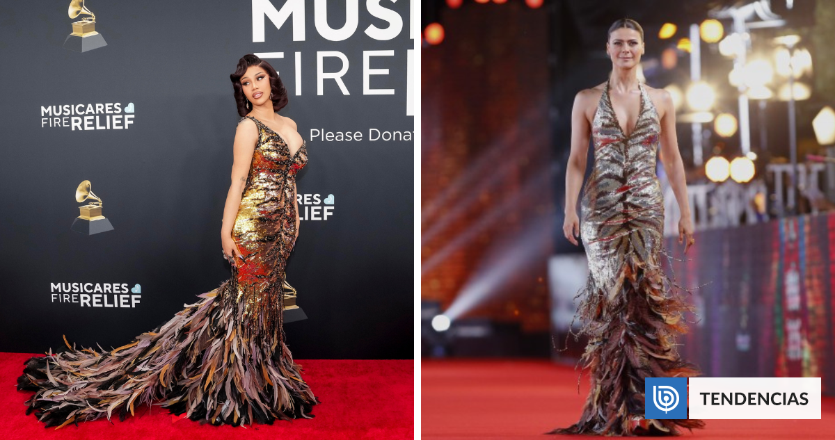 Grammy 2025: Cardi B lució el mismo vestido que Tonka Tomicic usó para la gala de Viña 2016 | TV ...