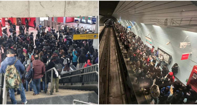 Problemas en la Línea 2 del Metro generó retraso en la frecuencia | Nacional | BioBioChile