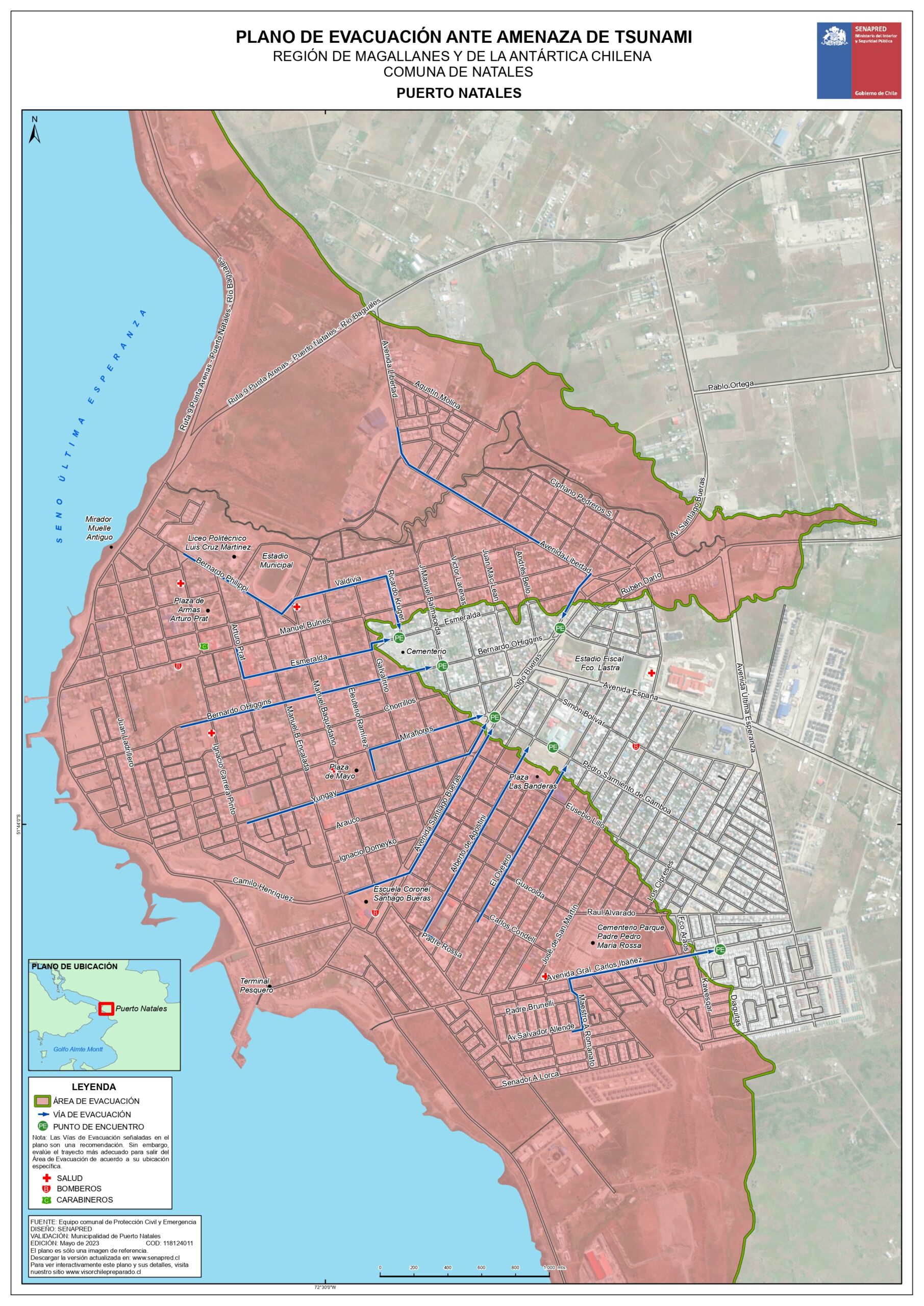 Alerta de tsunami en Magallanes: revisa aquí los planos de evacuación ...