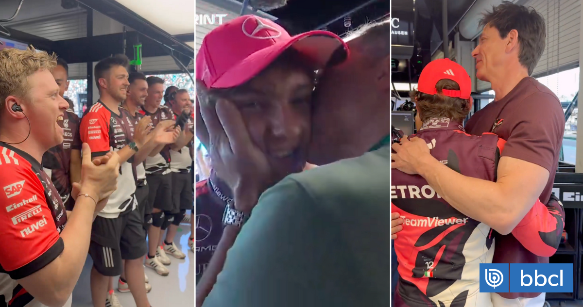 Así recibió Mercedes a Kimi Antonelli tras hacer historia en la F1