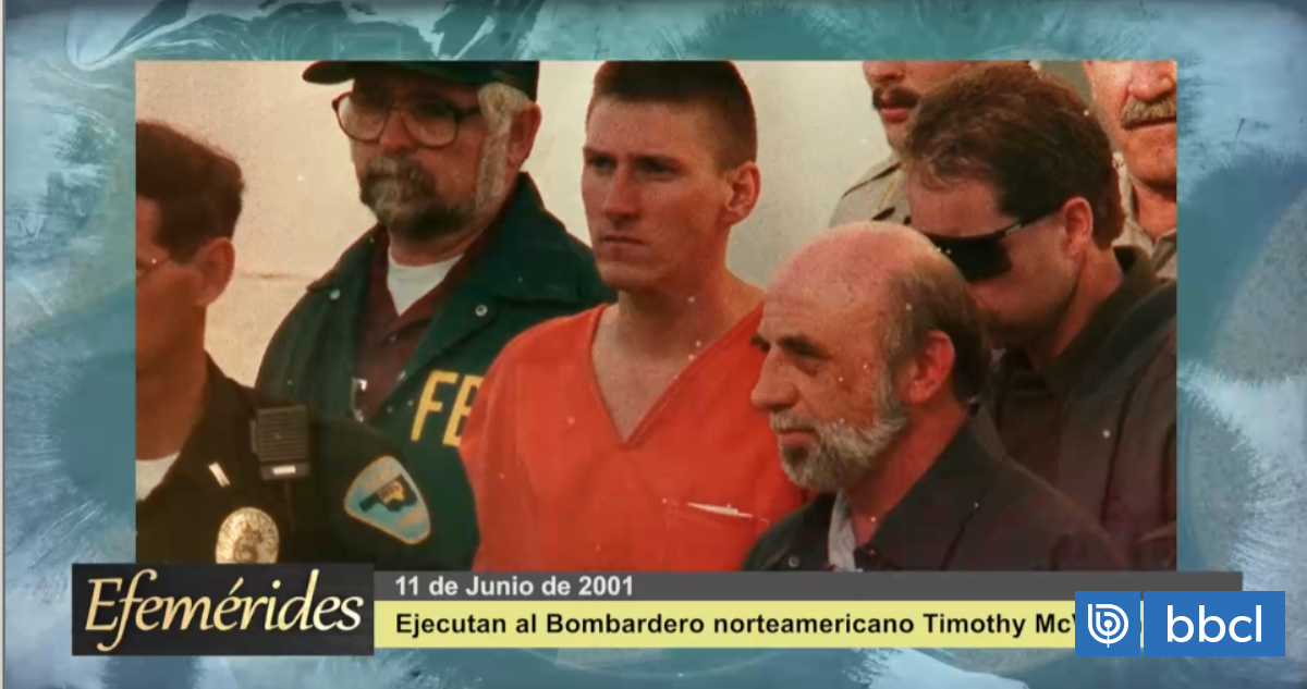 Efemérides: 11 de junio de 2001 ejecutan al Bombardero norteamericano ...