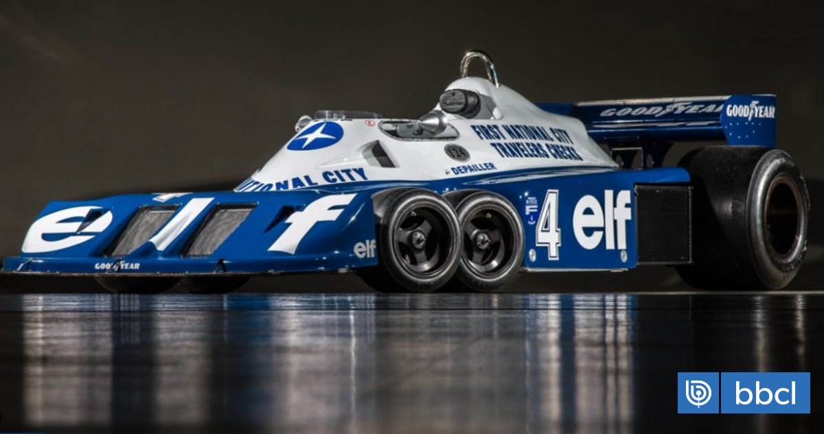 El salvaje auto de seis ruedas que ganó en la Fórmula 1, llegó a la TV ...