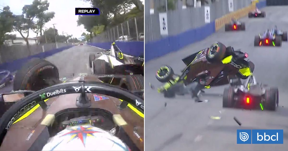 Aparatoso accidente en la Fórmula E: auto colisiona a otros dos y dio ...