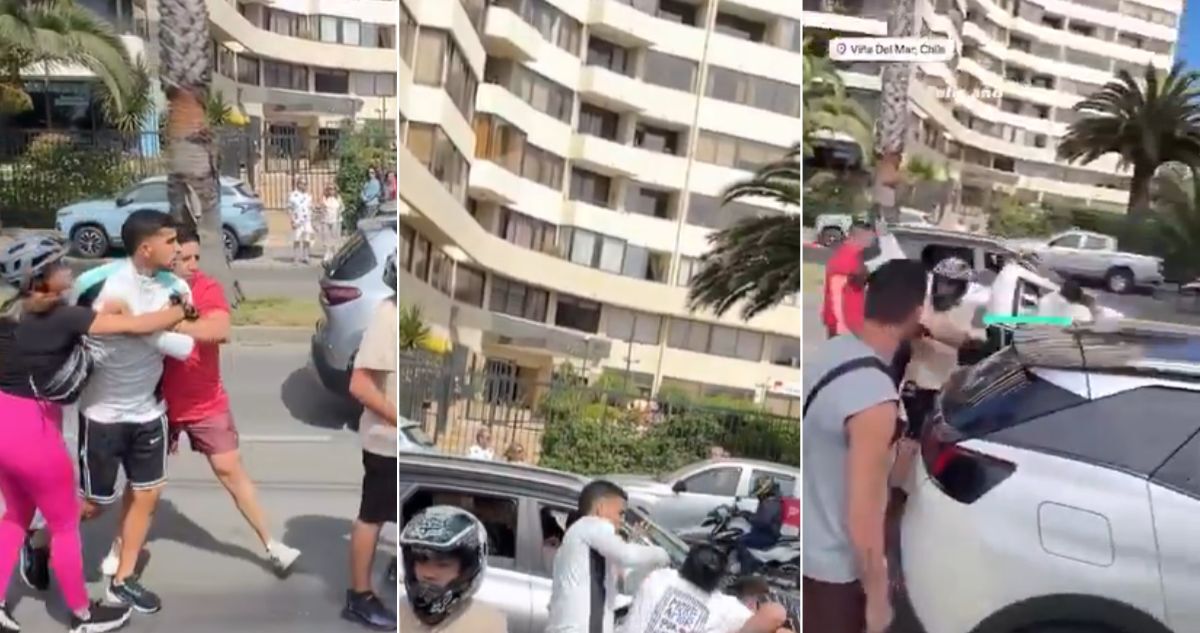 Daniel González se pelea a combos en céntrica calle de Viña del Mar