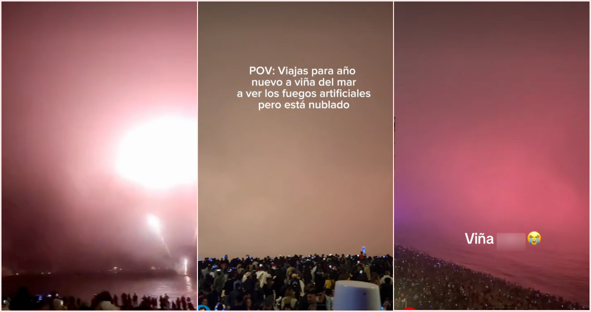 "No vimos nada": vaguada impidió disfrutar los fuegos artificiales de ...